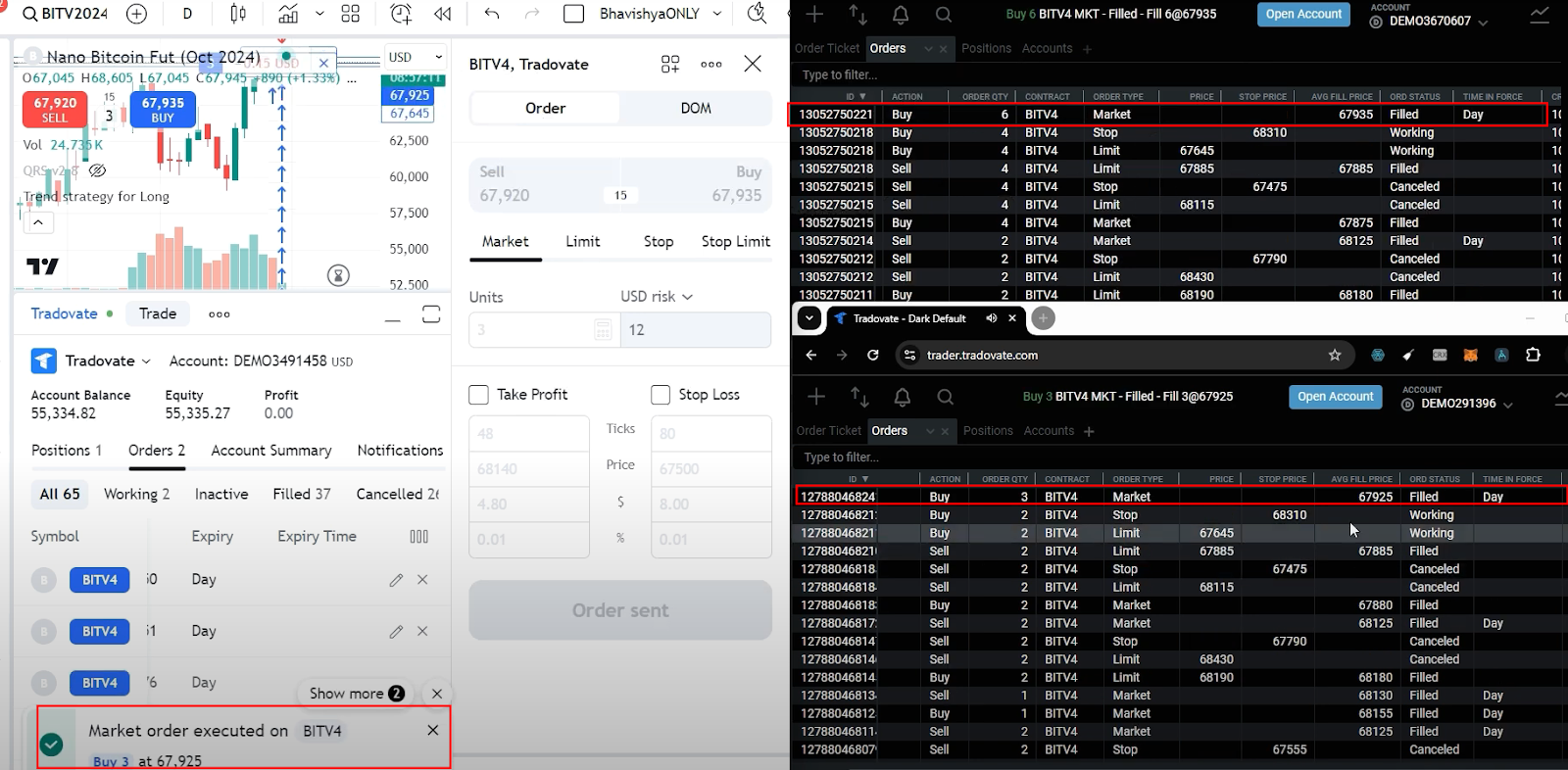 Manual Trade Copier – TradingView to Tradovate
